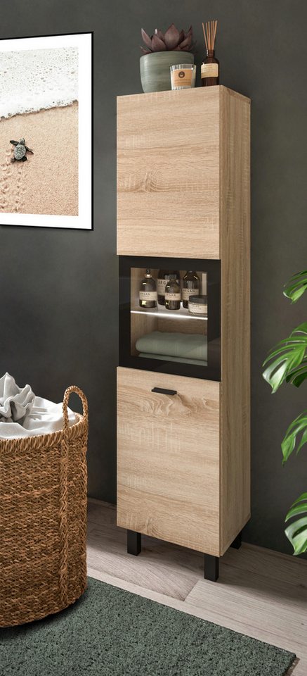 Welltime Hochschrank Tampa Höhe 125cm Hängend Oder Stehend Montierbar